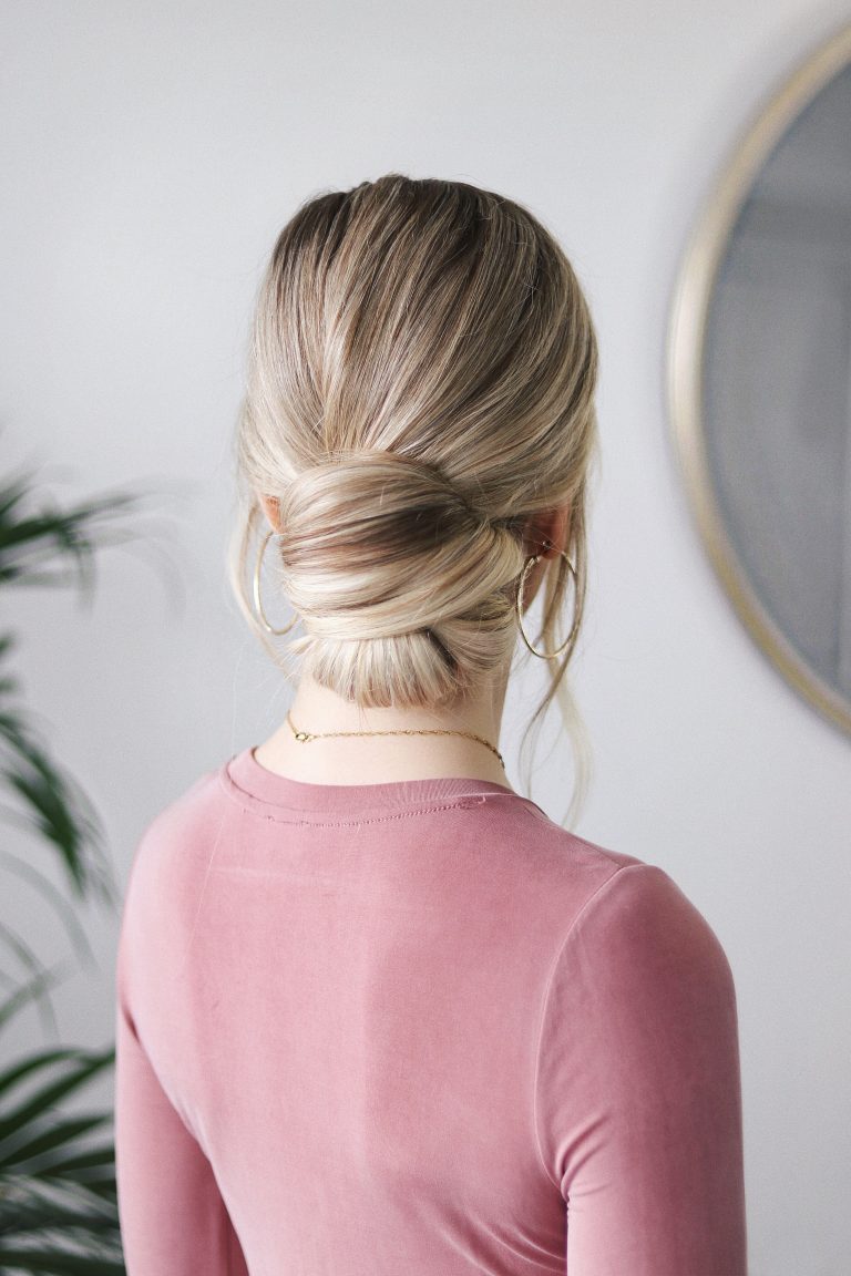 EASY UP-DO HAIR TUTORIAL + MY HAIRCARE ROUTINE FOR DRY HAIR - Alex Gaboury